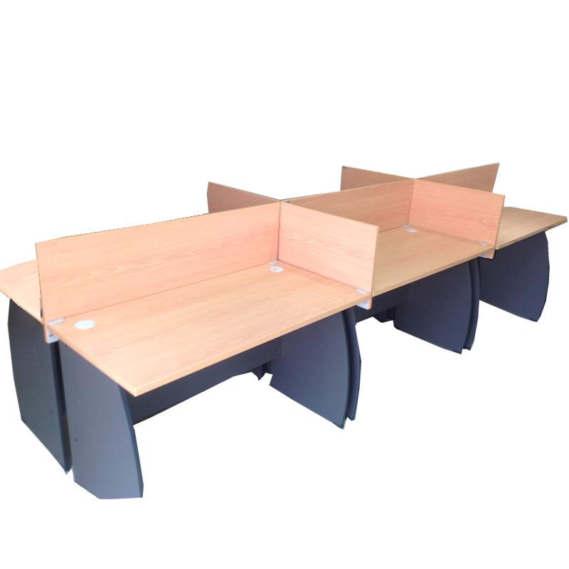 6-Man Workstation/Wooden Legs (240cm by 120cm) | ToBuy