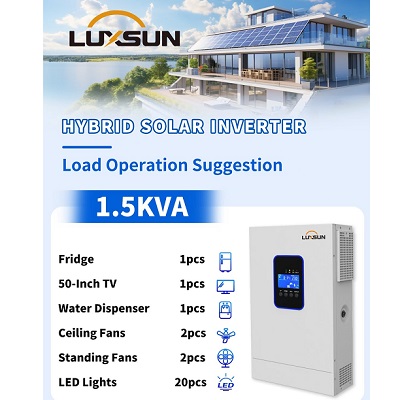 Buy Luxsun 1.5KVA 12V Hybrid Solar Inverter – 100A MPPT | ToBuy