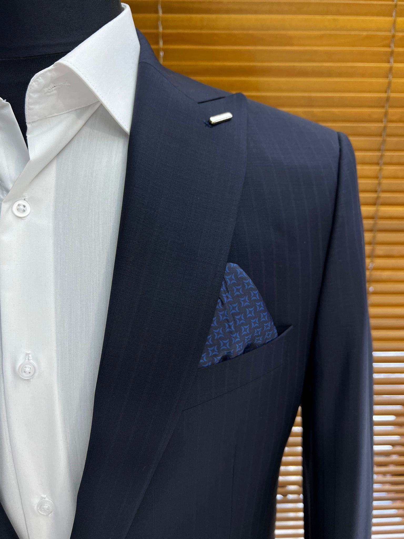 EXECUTIVE LIGHT GREY STRIPPED TURKEY SUIT WITH ONE BUTTON | ToBuy