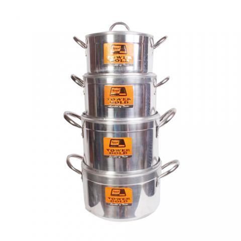 Buy Tower Gold 4PC Cooking Pot Set | ToBuy | Nigeria